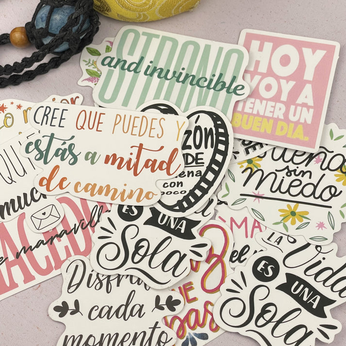 Stickers con Frases Motivaciones – Baruch Tienda Natural